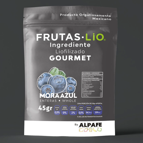 Blue berry (Mora azul) Liofilizada 45 gr.